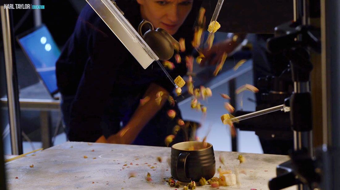 Flying Tea Food Shoot | Visual Education